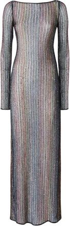 Missoni Femme, Robes, Multicolore, Taille: 40 FR Longue tunique en maille &agrave; dos nu