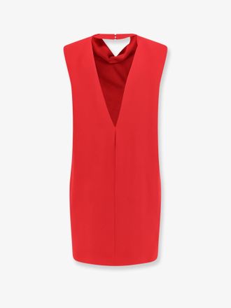 Valentino Womens Mini Dress Cady Couture Red Silk