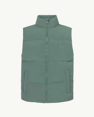 Jott Doudoune mixte sans manches esprit Puffer Vert c&eacute;ladon Nagano - Taille XS