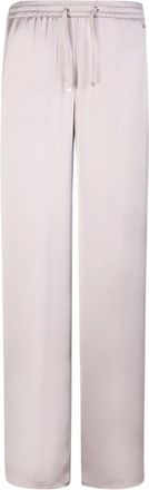 Herno Femme, Pantalons, Beige, Taille: 40 FR Pantalon Beige en Satin Coupe Large