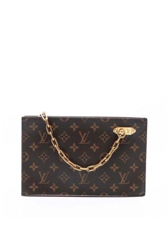 Louis Vuitton 2019 Monogram Legacy Chain Clutch - Braun