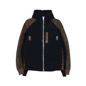 sacai Homme, Sweatshirts et sweats &agrave; capuche, Multicolore, Taille: XS Sponge Sweat Sweat &agrave; capuche