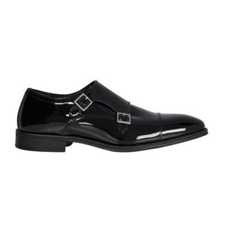 Dune London Lo Steff Schuhe f&uuml;r Herren, Leder, Doppelter Monkstrap (Schwarz)
