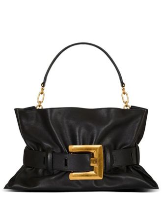 Balmain Hobo Bags - Gathered Black Silk - Gr. unisize - in Schwarz - f&uuml;r Damen