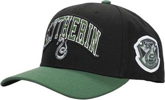 Bioworld Harry Potter Serpentard Varsity Woven Label Casquette pour adulte Vert, Vert, taille unique