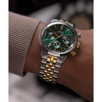 Timex Uhren - Quarz-Analoguhr Marlin Quartz Chronograph - Gr. unisize - in Blau - f&uuml;r Damen