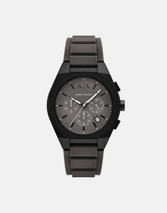 A|X Armani Exchange Sync - Herren-Quarz-Chronograph aus grauem Edelstahl