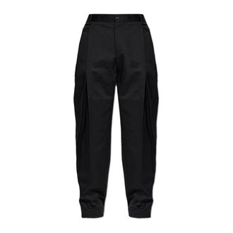 Dolce & Gabbana Baumwollhose mit Bundfalten - - Trousers - Herren - Schwarzk - L