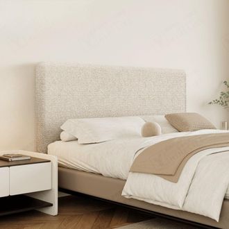 Generic Japanisches Schneeleinen Bettkopfteil Bezug Fleckenabweisender Queen Cal King und Full Size Bettw&auml;schebezug Kopfteil Bezug Minimalistischer Schutz f&uuml;r