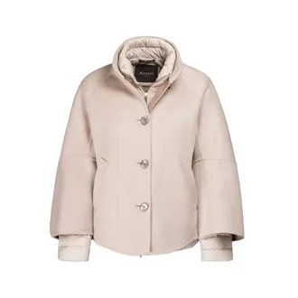 Moorer Femme, Vestes, Beige, Taille: 40 FR Lenie-Cwb