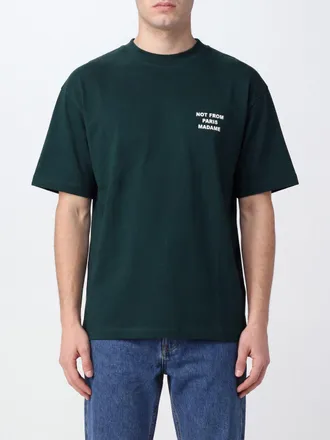 Dr&ocirc;le de Monsieur Dr&ocirc;le de Monsieur T-shirt en coton avec logo imprim&eacute; et &eacute;paules tombantes