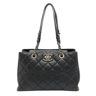 Chanel Sac cabas vintage Pre-owned - Femme - Pre-owned - Noir - Taille: ONE Size