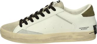 Crime London Homme, Chaussures, Blanc, Taille: 42 EU Baskets Effet Vieilli