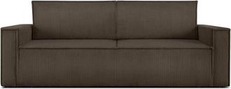 Konsimo NAPI Schlafsofa in Pet Friendly Cord-Stoff, braun