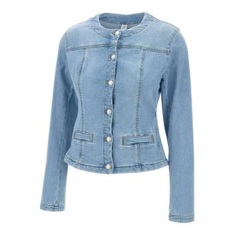 Liu Jo Femme, Vestes, Bleu, Taille: 44 FR Veste en jean