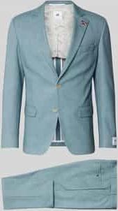 Wilvorst Slim Fit Anzug mit 2-Knopf-Sakko