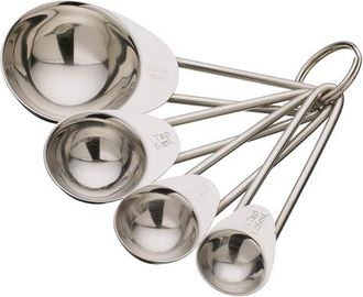 KitchenCraft Messl&ouml;ffel aus Edelstahl (4-teiliges Set), Silver