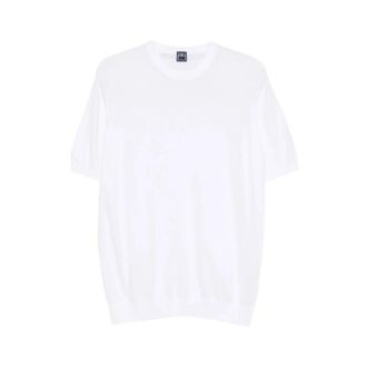Fedeli Rundhals-T-Shirt mit kurzen &Auml;rmeln - - Tops - Herren - Wei&szlig; - S