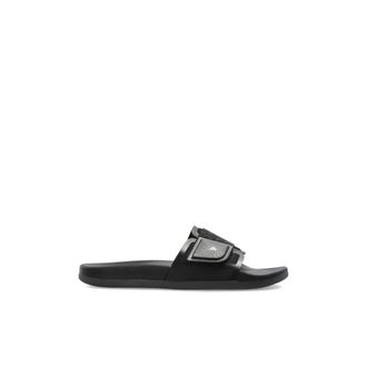 adidas by Stella McCartney Femme, Chaussures, Noir, Taille: 40 EU Logo Slides