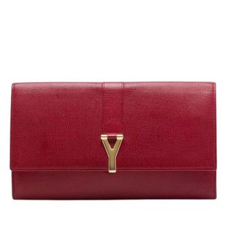 Saint Laurent Pre-owned Sacoche Chyc Ligne - Femme - Pre-owned - Rouge - Taille: ONE Size