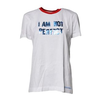 Dolce & Gabbana T-Shirt mit Grafikprint - - Tops - Damen - Wei&szlig; - XS