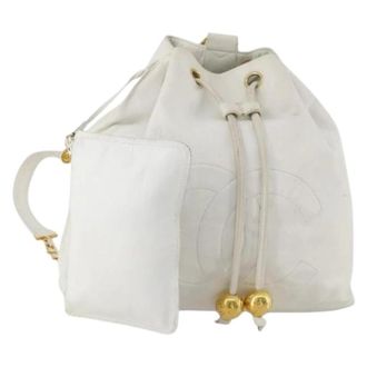 Chanel Pre-owned Vintage Rucksack - - Pre-owned - Damen - Wei&szlig; - ONE SIZE