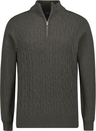 Hackett Herren Pullover gr&uuml;n Lammwolle unifarben