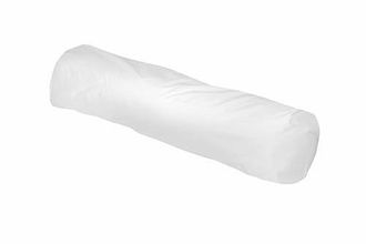 Toison d'Or Toison dor Prot&egrave;ge Traversin Charlotte en Percale de Coton + Fermeture, 160cm Taille, Blanc
