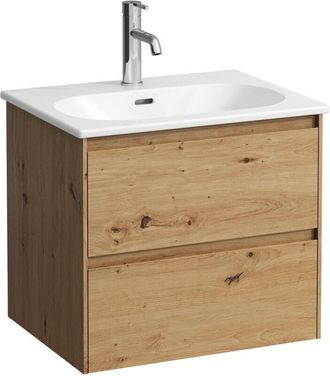 Laufen Lua Komplettset, Waschtisch inkl. Waschtischunterschrank, - Laufen