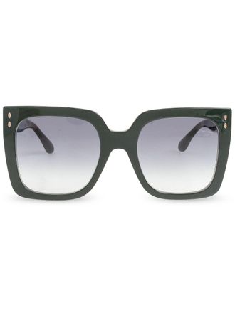 Isabel Marant lunettes de soleil &agrave; monture carr&eacute;e - Vert