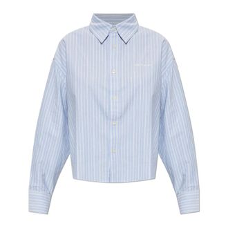 Carhartt Work in Progress Chemise L/S Kanan - Femme - Blouses et Chemises - Bleu - Taille: 36 FR