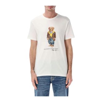 Ralph Lauren Bear Jersey T-Shirt - - Tops - Herren - Wei&szlig; - S