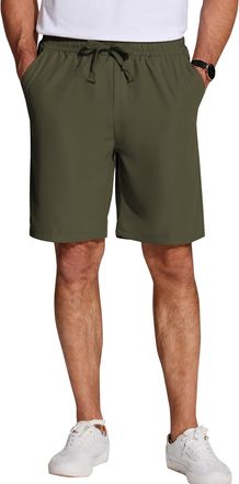 Coofandy Shorts Herren Leichte Kurze Hosen Sommer Herren Kurze Hose Elastische Taille Shorts Sommerhose mit Seitentaschen Armeegr&uuml;n 3XL