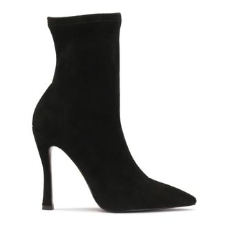Kazar Schwarze Stoffstiefel mit einem konturierten Absatz - - Shoes - Damen - Schwarzk - 37 EU