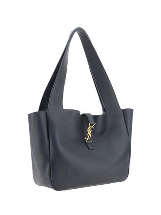 Saint Laurent Womens Le 5 &Agrave; 7 Bea Shoulder Bag Nero Calf Leather Bos Taurus