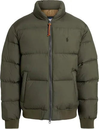 Polo Ralph Lauren Gesteppte Jacke mit Logo-Stickerei - Grün