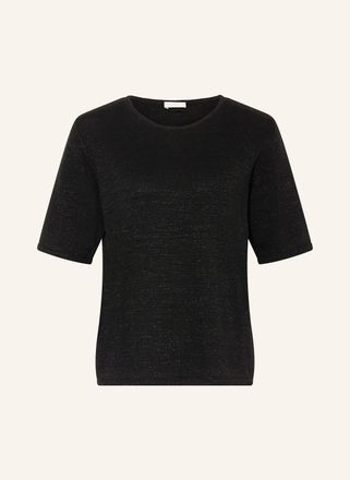 Milano Milano Italy Strickshirt Mit Glitzergarn schwarz