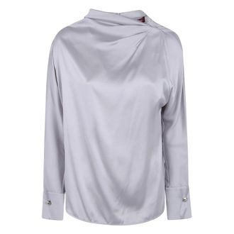 Max Mara Blouse MST Quinto - Femme - Blouses et Chemises - Gris - Taille: 40 FR