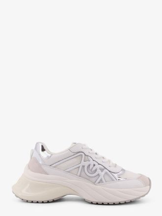 Pinko Ariel 33 leather sneakers with nylon inserts - PINKO - gender_Woman
