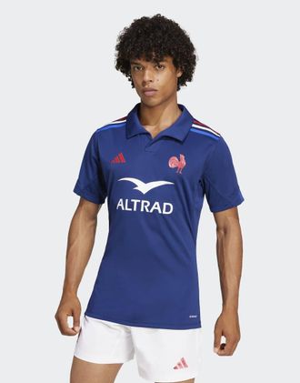 adidas adidas Performance - Maillot de rugby domicile France - Bleu foncé