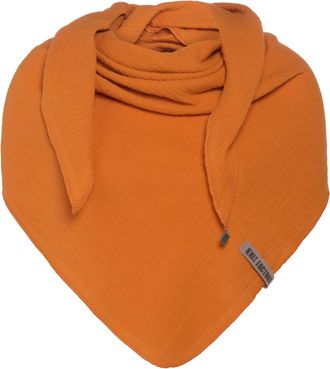 Knit Factory Liv Dreieckstuch - Tuch Schal für Damen - Weiches Musselintuch - Für Frühling und Sommer - 100% Bio-Baumwolle - Rost