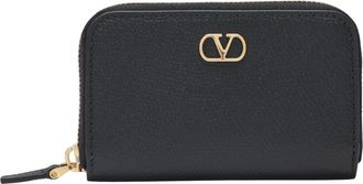 Valentino Garavani Femme, Accessoires, Noir, Taille: ONE Size VLogo Signature Mini Portefeuille Zipp&eacute;