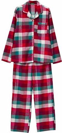 Benetton Pig(Giacca+Pant) 40ep3p00w Ensemble de Pijama, Multicolore, M Femme