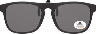 Montana CLIP MONTANA C5 Sur-lunettes Noir avec verres Gris polaris&eacute;es concues pour les lunettes en plastique et m&eacute;tal
