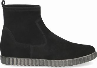 Peter Kaiser Damen - Boots 75337 LEDER STRETCH in schwarz Rauleder