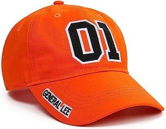 Generico Chapeau de Baseball Général Lee avec visière 01 Orange, orange., Taille Unique