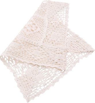 BESTONZON 1stk Spitze Tischdecke Tischtuch Tisch Decken Geh&auml;kelte Quadratische Tischdecke Geh&auml;kelte Deckchen Abwischbare Tischdecke Wachstuch-tischdecken H&auml;keln