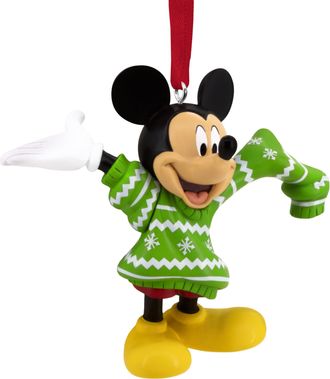 Hallmark Micky Maus und übergroßer Pullover Ornament Disney Baumschmuck Disney Hängende Ornament Hängende Ornamente Geschenke für Weihnachten