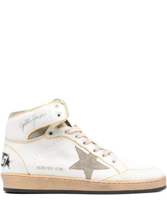 Golden Goose baskets montantes Sky-Star - Blanc