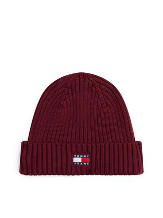 Tommy Jeans Herren TJM Heritage Core Am0Am13669 Beanie, Red (Red Wine), Einheitsgröße